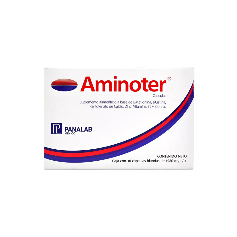 PANALAB AMINOTER SUPLEMENTO ALIMENTICIO CÁPSULAS 1980MG x 30CAPS ...